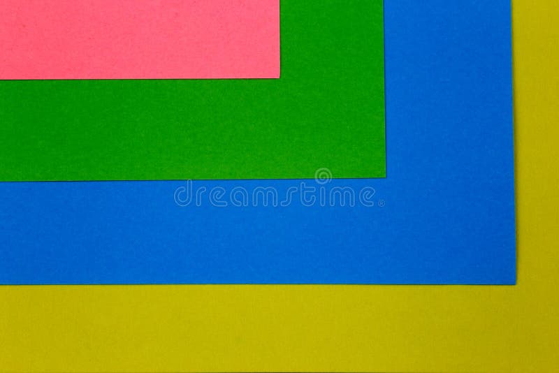 Overlaid Coloured Paper Card Sheet Stack Stock Image - Image of bright ...