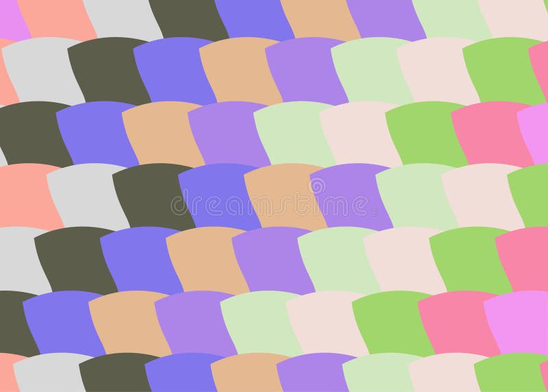 Overlap Circle Vector Pattern. Semicircle Curve Pattern. Abstract ...