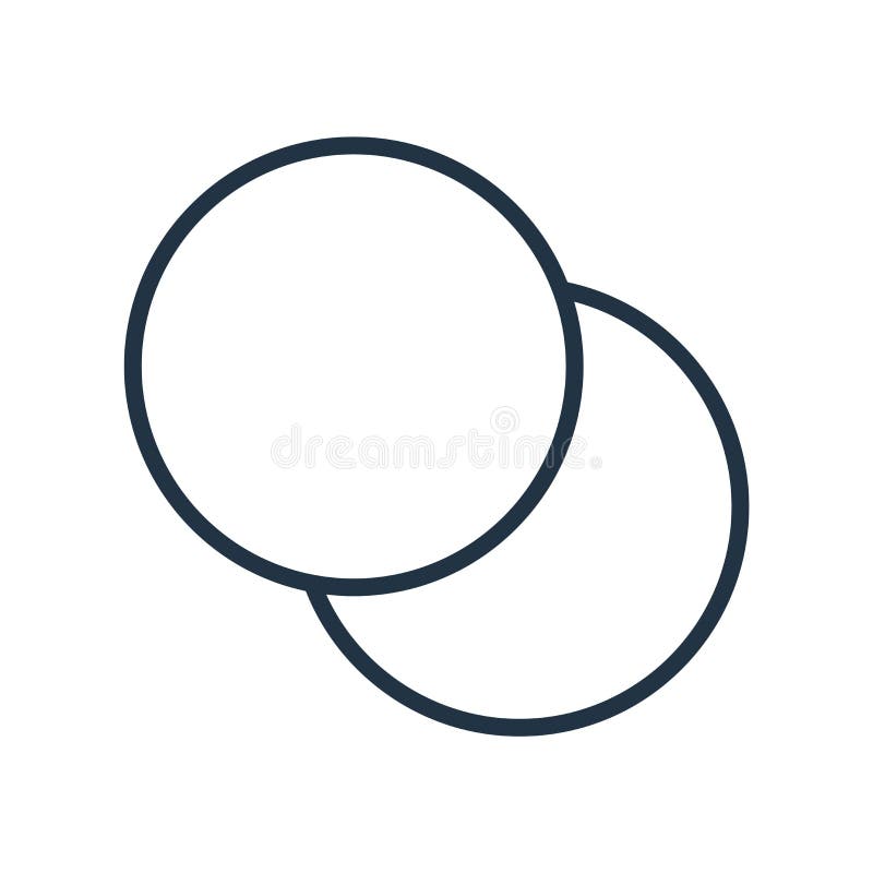 Overlap Icon Vector Isolated on White Background, Overlap Sign Stock ...