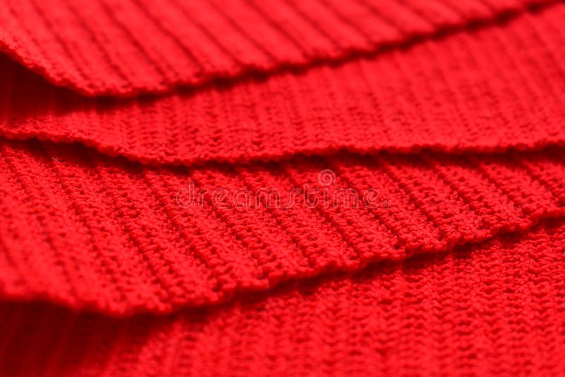 Overlap of Red Wool Knitted Yarn Texture, Woolen Fabric Background ...