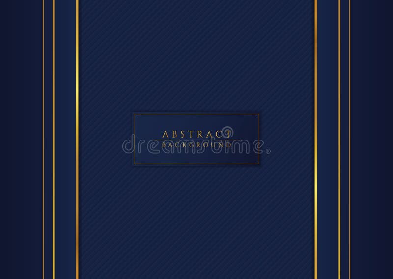 Overlap Square Layer Shape Design Gold Metallic Line Style Pattern ...