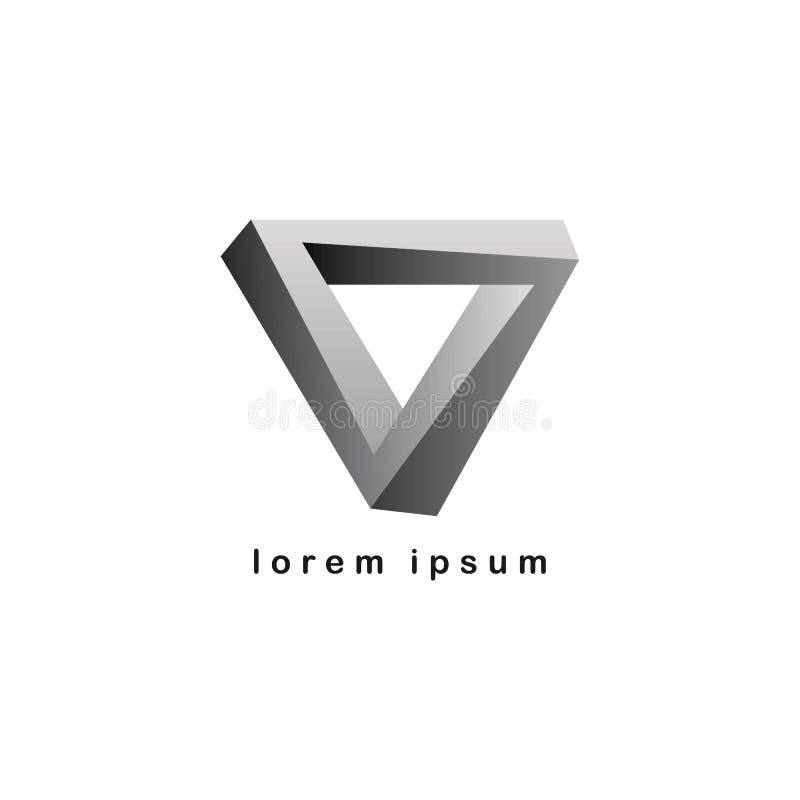 Overlaping Triangle Logo Logotype Vector Art Stock Vector ...