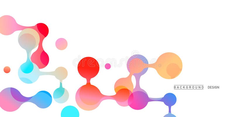 Overlapping Abstract Background Color Modern Element Vector ...