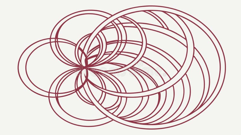 Overlapping Abstract Circular Patterns, Dynamic and Interconnected, Vector Design Generative AI ...