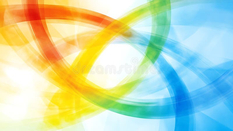 Overlapping and Abstract Curved Lines Create Colorful Artistic Designs ...