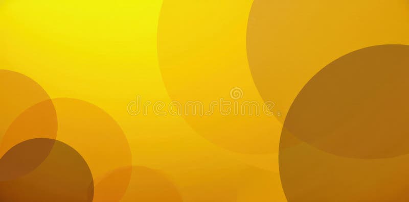 Overlapping Abstract Yellow Circles, Vector Art , Modern, Decorative ...
