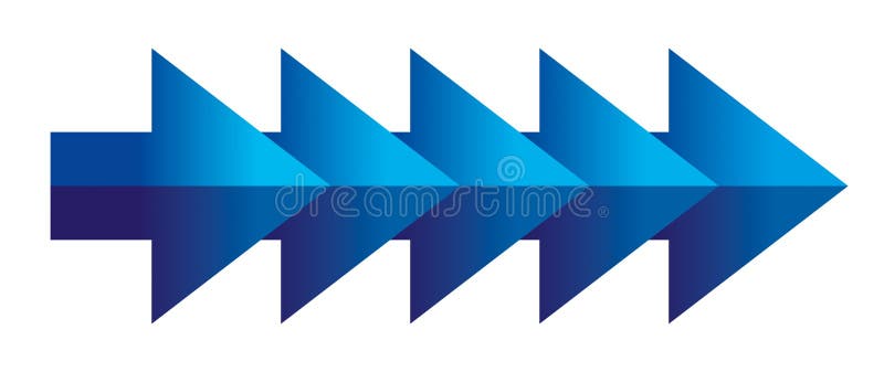 Abstract colored arrows stock illustration. Illustration of colorful ...