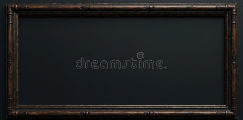 Overlapping Black Picture Frames Against Black, Abstract, Texture Stock ...