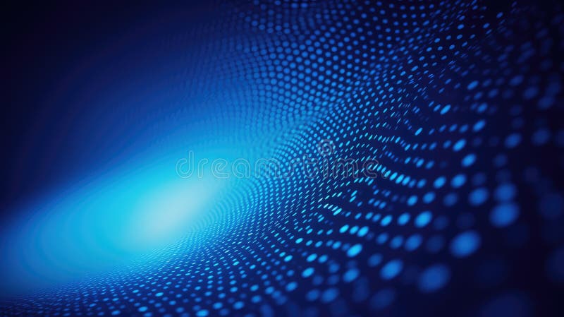 Overlapping Blue Halftone Background Stock Illustration - Illustration ...