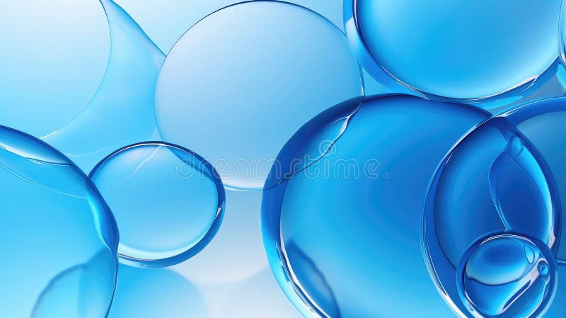 Overlapping Blue Shapes Background Stock Illustration - Illustration of ...