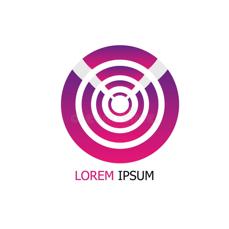 Overlapping Circles Abstract Logo Stock Vector - Illustration of symbol ...