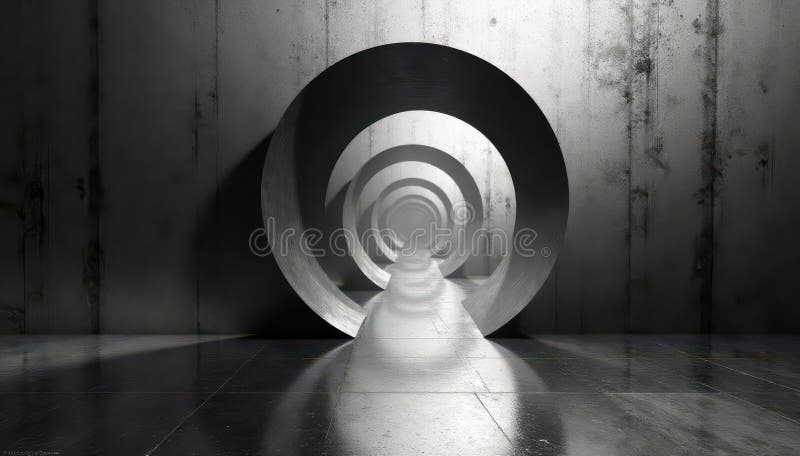 Overlapping Circles Create a Grayscale Optical Illusion , Pattern ...