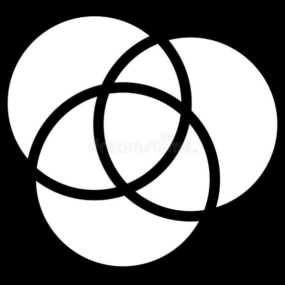 Three Circles Overlapping Stock Illustrations – 328 Three Circles ...