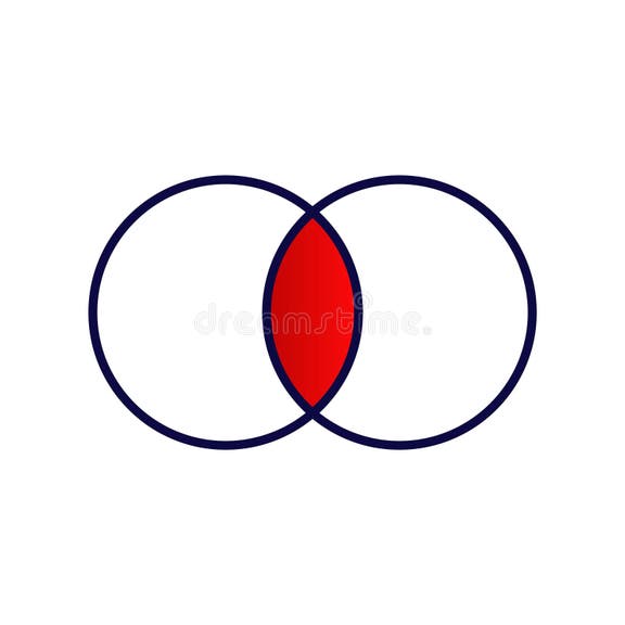 Overlapping Circles with a Vibrant Red Compelling Symbolic Design ...