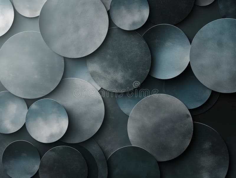 Abstract Circular Textures on Dark Background Stock Photo - Image of ...