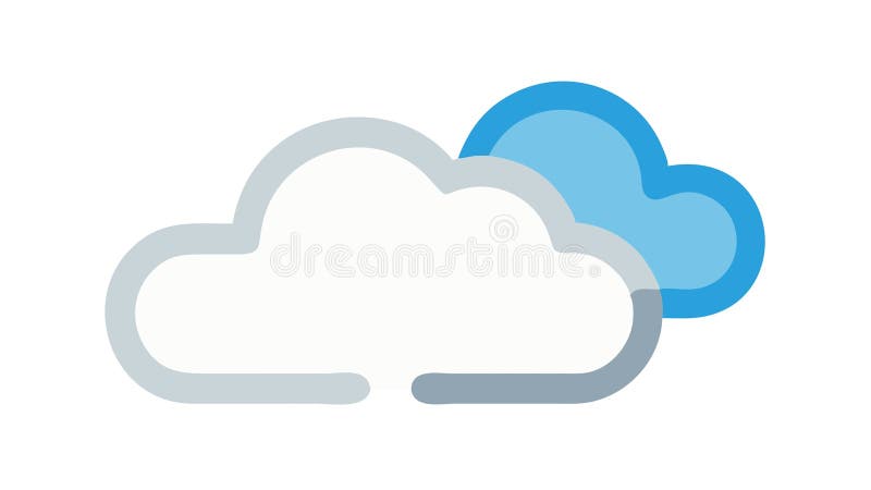 Overlapping Clouds Weather Forecast Sky Layers, Vector Design ...