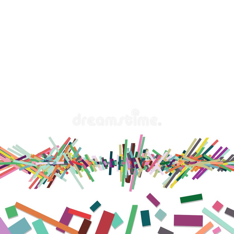 Overlapping Color Bar in Row, Abstract Background. Stock Vector ...