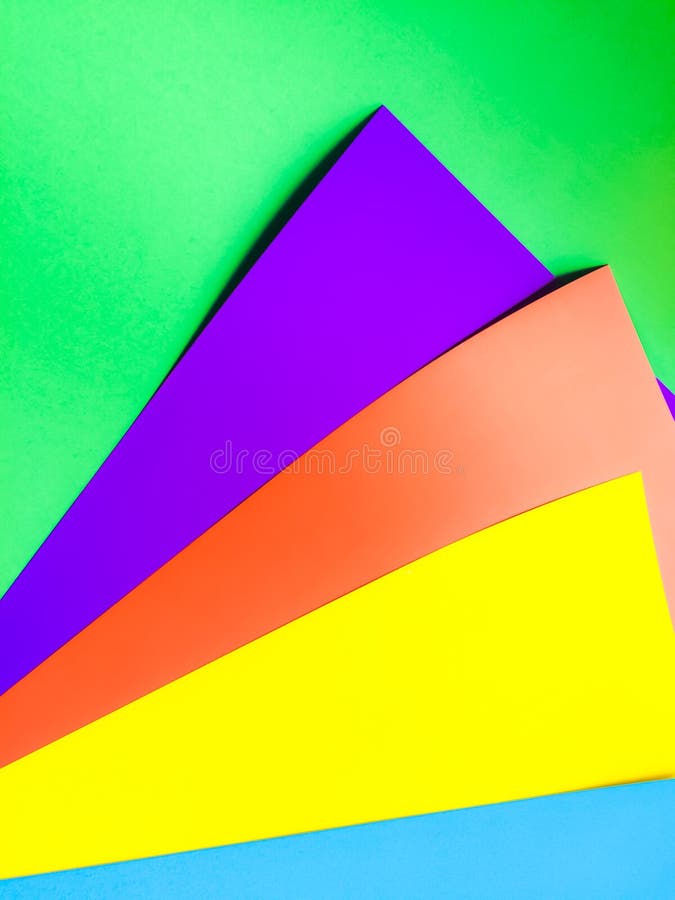 Overlapping Colors Paper Scene Stock Image - Image of wallpaper, shapes ...