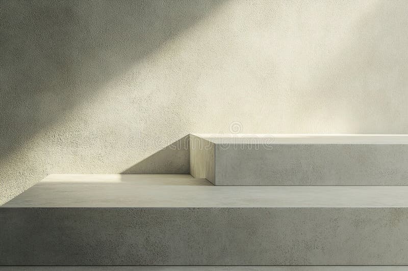 Overlapping Concrete Slabs Create a Smooth and Modern Abstract ...