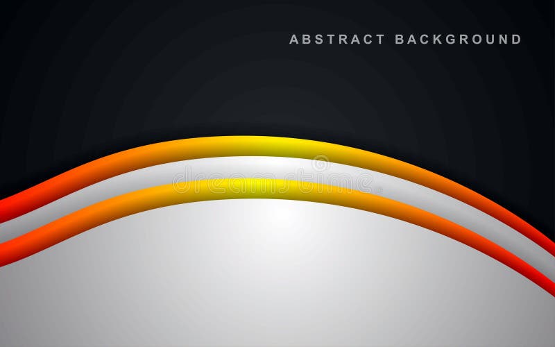 Overlapping Curve Background with Space for Text and Message Modern ...