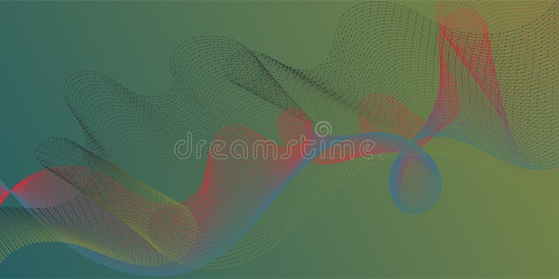 Overlapping Curves Card Backdrop Simple Design. Stock Vector ...