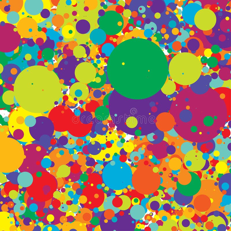 Overlapping Dense Random Dots, Circles. Dotted Vector Element, Pattern ...