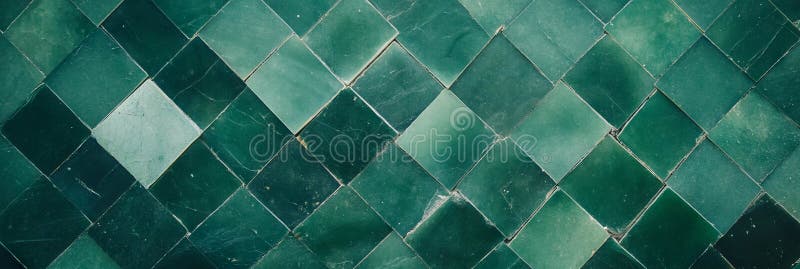 Overlapping Diamond Pattern with Muted Greens Creates an Elegant ...