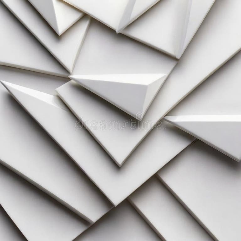 Overlapping Geometric White Panels Creating Abstract Texture Stock ...