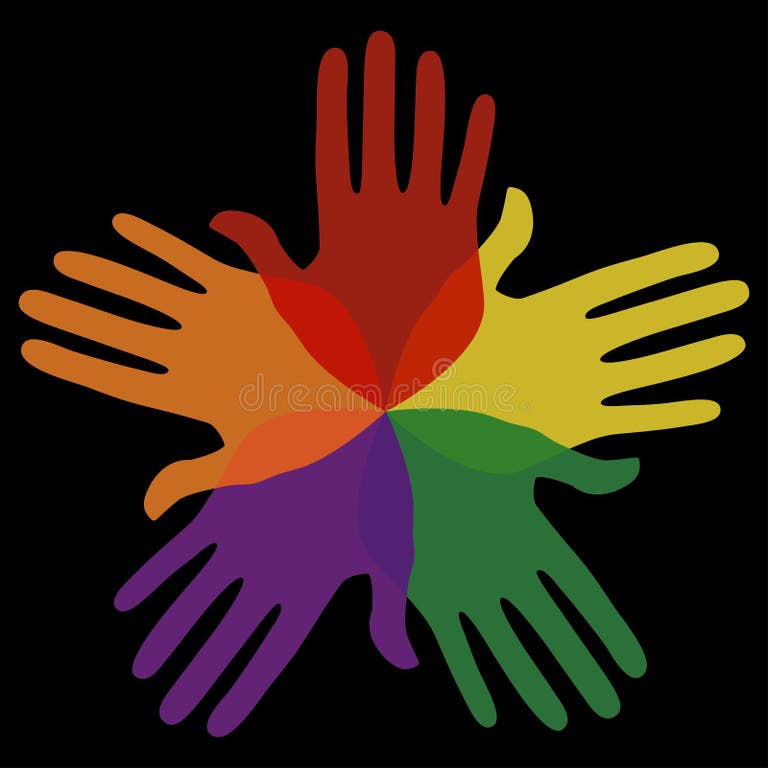 Overlapping Hands Background Stock Illustrations – 265 Overlapping ...