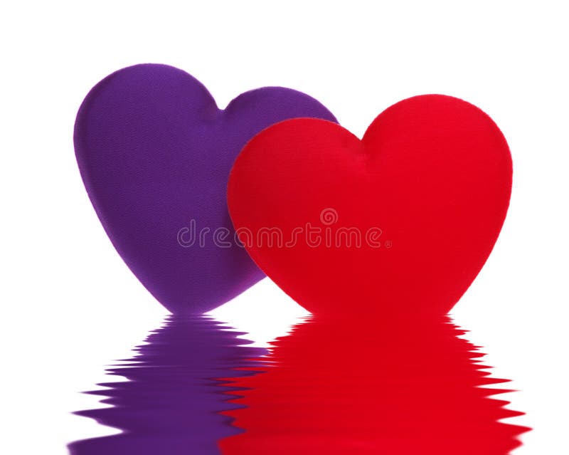 Overlapping Hearts stock image. Image of reflections, hearts - 2305211