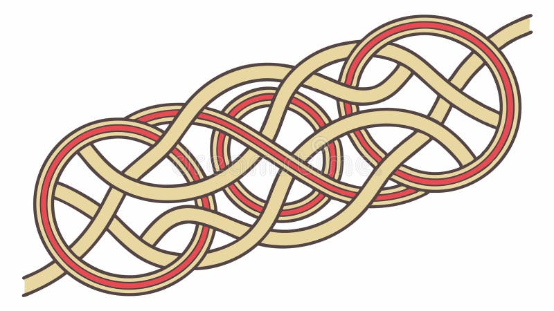 Overlapping Knot Pattern Design, Intricate Ornamental Art Element, Vector Design Generative AI ...