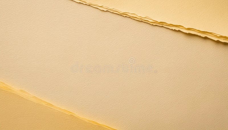 Overlapping Layers of Textured, Yellow Paper with Torn Edges Stock ...