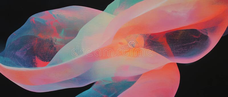 Colorful Abstract Shapes Create a Layered Dimensional Design with Vibrant Hues Stock ...