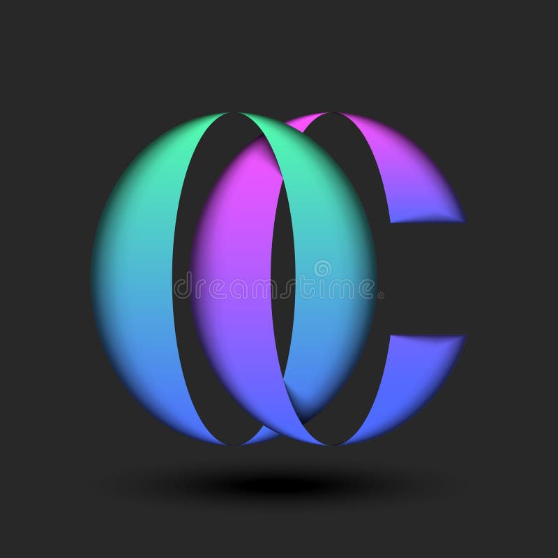 Overlapping Letters CO or OC Initials Logo, Calligraphy Monogram Two ...