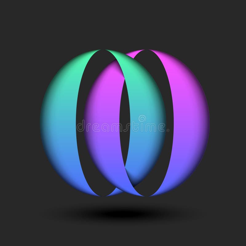 Overlapping Letters OO Initials Logo, Calligraphy Monogram Two Letters ...