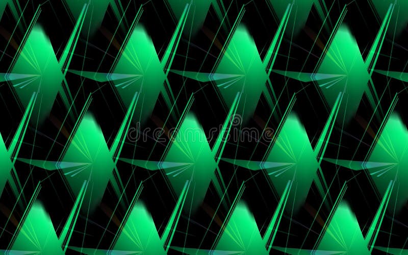 Intricate Emerald Green Diamond Shaped Pattern Stock Illustration ...
