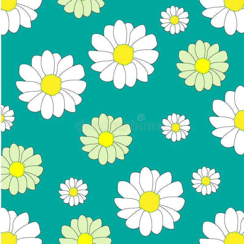 Overlapping Petals Flower Pattern Picture Stock Vector - Illustration ...