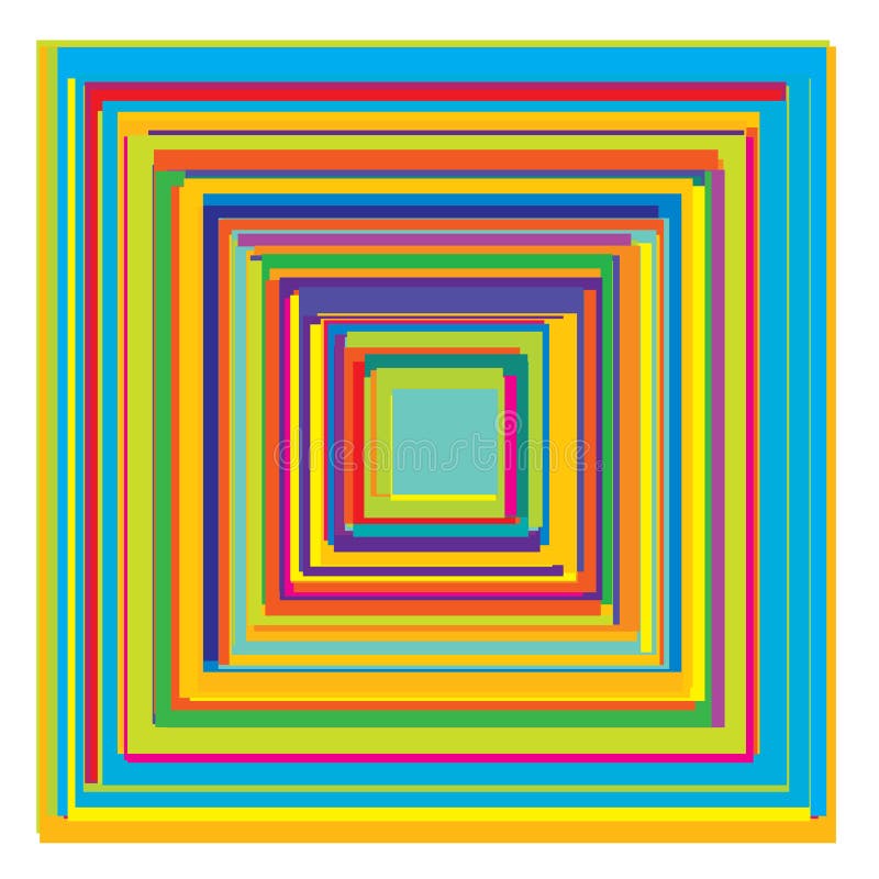 Overlapping Random Squares Abstract Colorful Geometric Vector ...