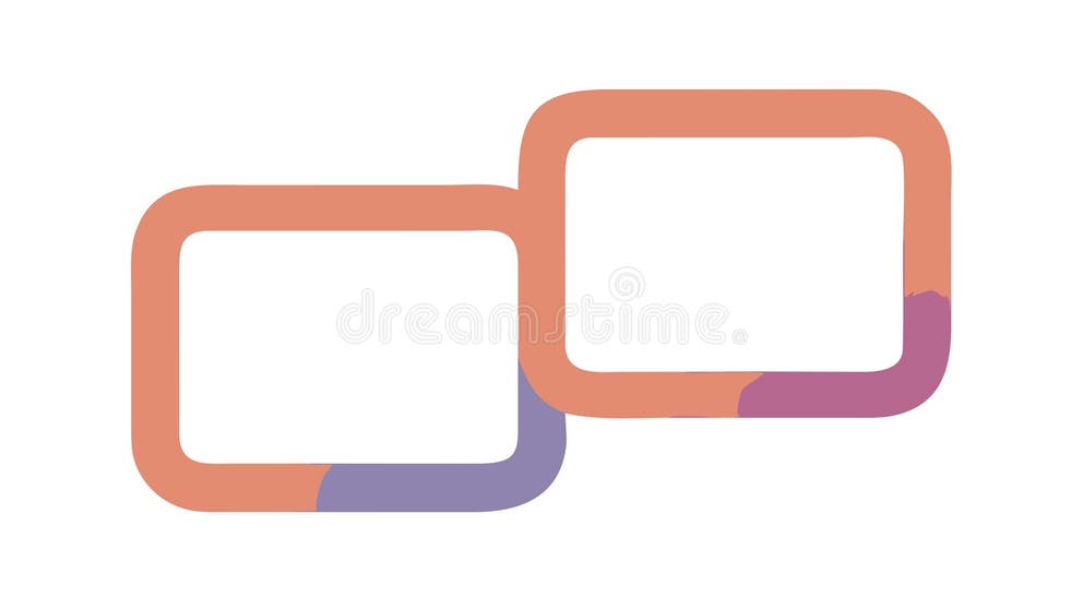 Overlapping Rectangles Layered Content Design Elements, Vector Design ...