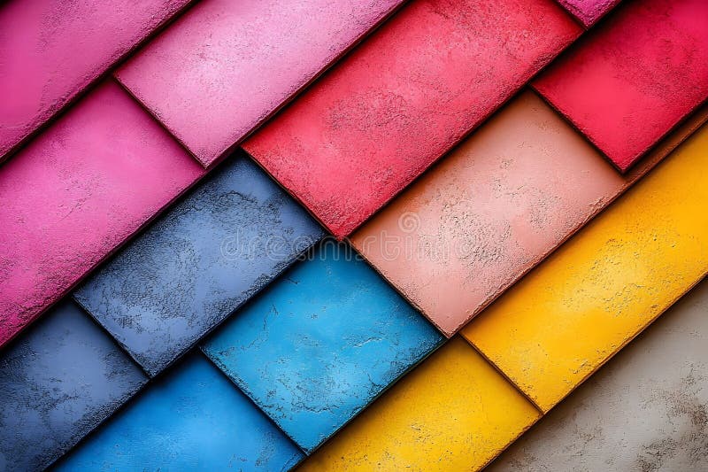 Colorful Abstract Background with Overlapping Textured Panels for ...