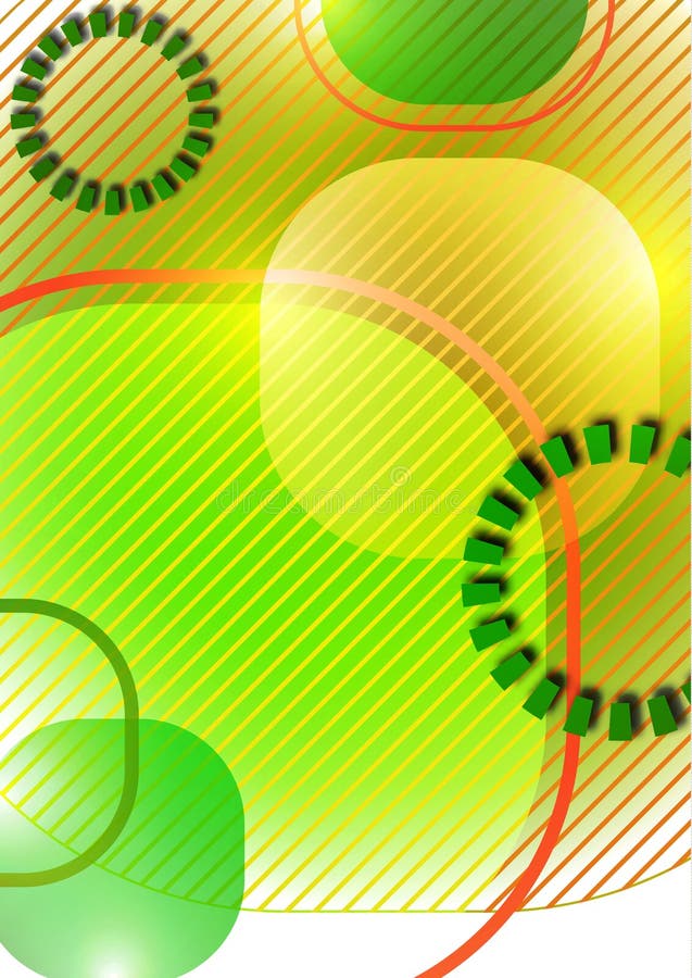 Overlapping Round Squares Form a Geometric Abstract Background ...