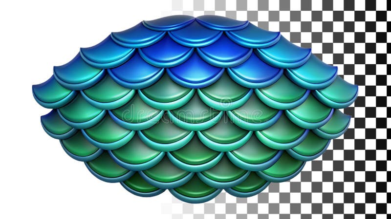 Overlapping Scales Texture Teal Green Iridescent Pattern Png ...