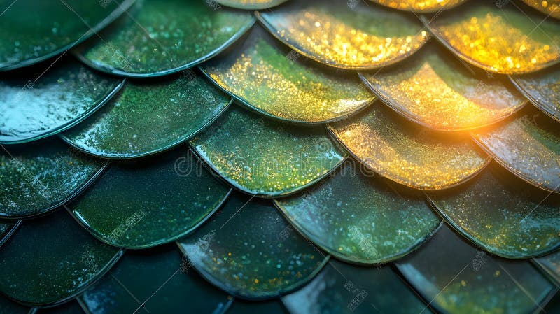 Overlapping Scales in Vibrant Colors Form a Textured Pattern. Each ...