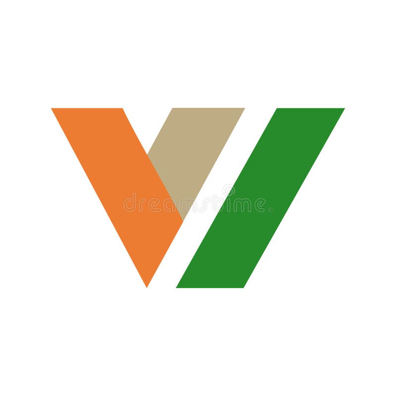 Overlapping Shape of Letter W Initial Logo Concept Element Icon ...