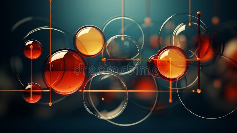 Overlapping Shapes for Visually Engaging Patterns Stock Illustration ...