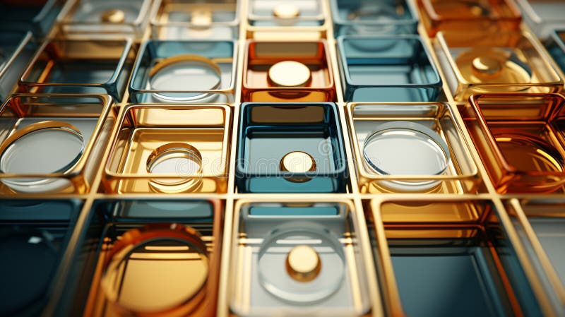 Overlapping Shapes for Visually Engaging Patterns Stock Illustration ...