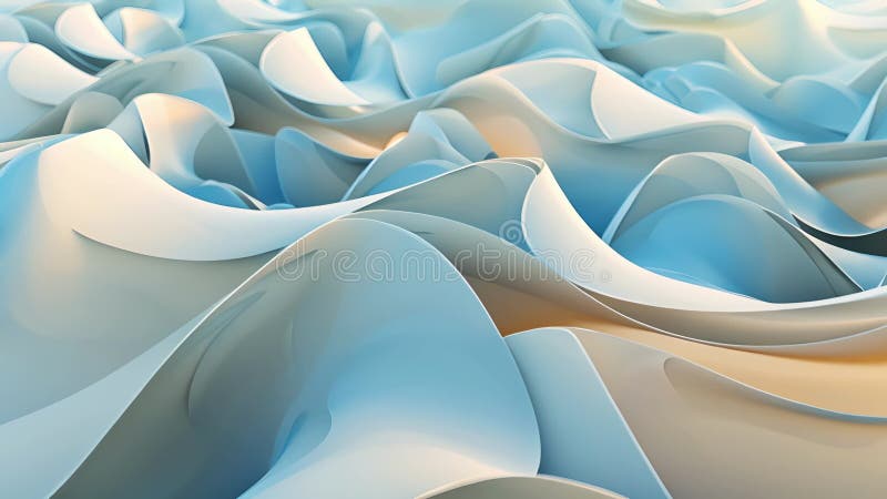 Overlapping Squares in Varying Shades Intermingled with Smooth Circular ...