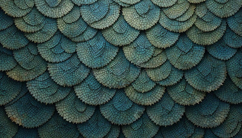 Overlapping Teal Scales Texture Background for Design and Creative ...