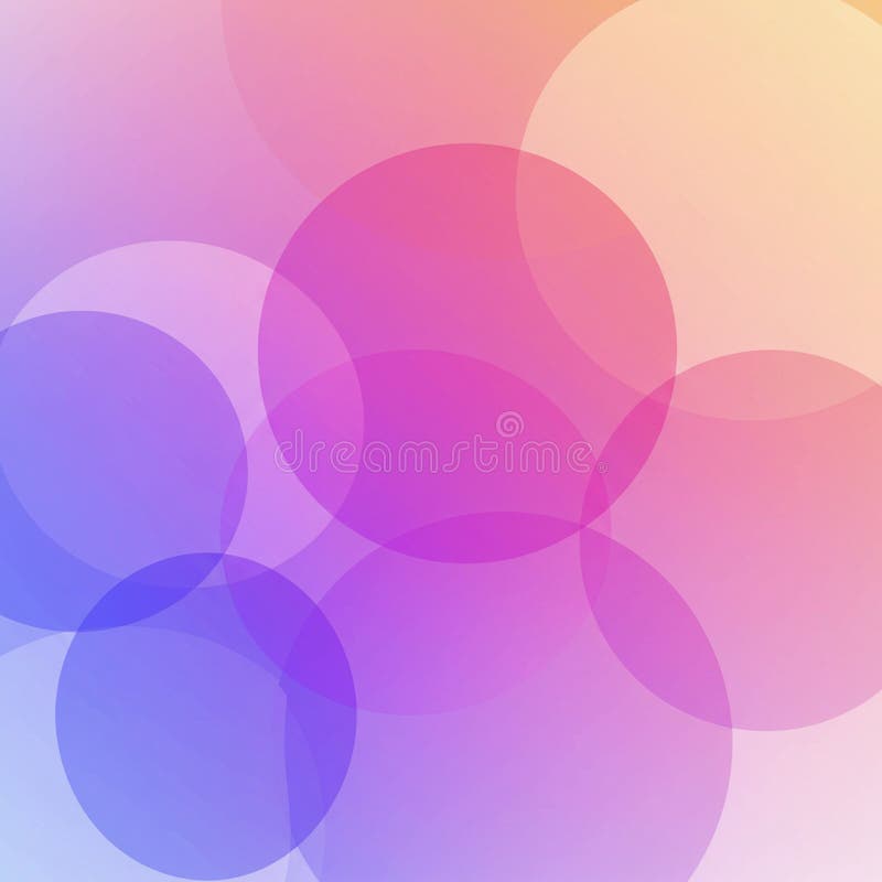 Overlapping Translucent Circles Create a Harmonious Blend of Pastel ...