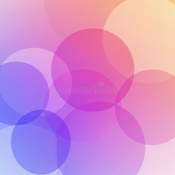Overlapping Translucent Circles Create a Harmonious Blend of Pastel ...